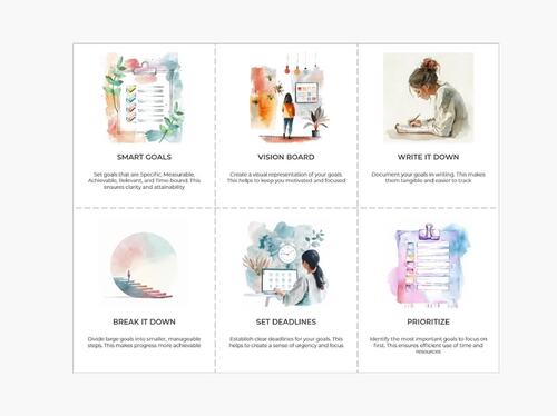 Solution-Focused Therapy Cards and Printable Goal Setting Worksheets