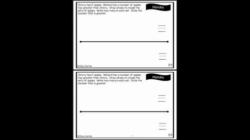 Go Math! Chapter 8 Kindergarten Homework by Erica Gorrell | TPT