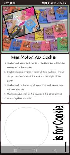 letter C is for Cookie by Kats Kinder Korner | TPT