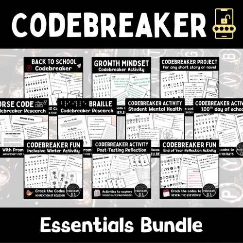 Codebreaker Cryptogram Activity Essentials BUNDLE by Pagecraft ELA
