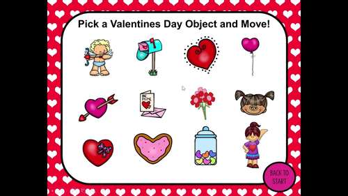 Valentine's Day Gross Motor Digital Game | TpT