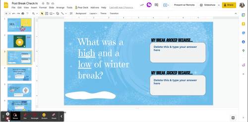Winter Social Emotional Learning Check In SEL Digital Resource by ...