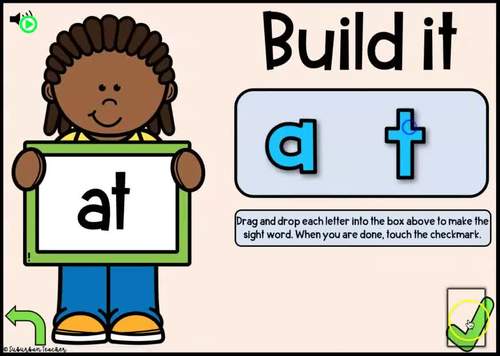 Sight Word Game Boom Cards for Kindergarten by Suburban Teacher | TPT