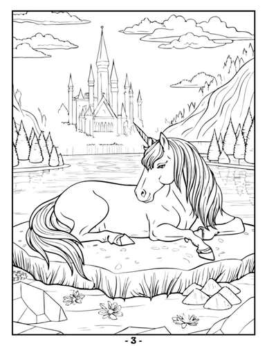 Unicorn Coloring Pages: Fantasy Coloring Sheets with Magical Unicorns