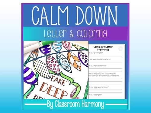 Calm Down Corner Coping Techniques Coloring Sheets | SEL Activity