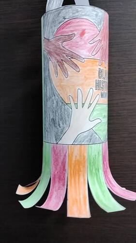 Black History Month Craft Windsock Craft Coloring Activities ...