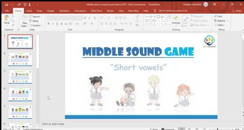 Middle Sound (short vowel) Game! by Kids Cornerstone | TPT