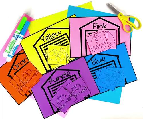 Transportation Color Sorting Center: Preschool, Kindergarten ...