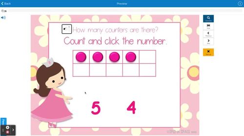 Princess Math Numbers to 20 Review Game BOOM Cards™ by Cuppa Special Tea