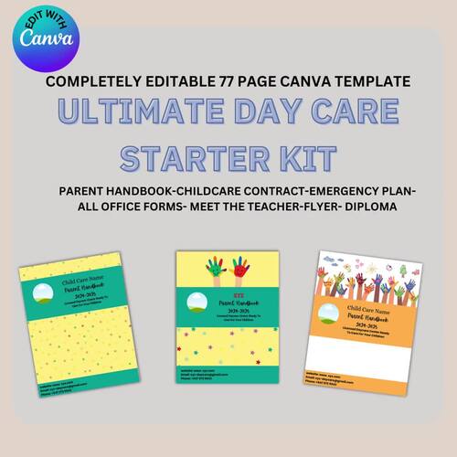 Preschool and Childcare Forms Bundle | Daycare Contract and Paperwork ...