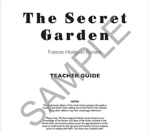 The Secret Garden Novel Units® Teacher Guide Novel Study | TPT