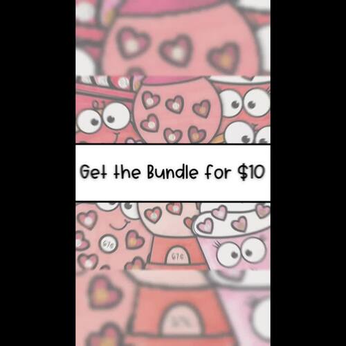 Valentine's Day Counting Money (U.S. Coins) Math Craft Bundle | TPT