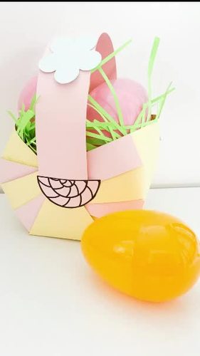 Easter Craft | Spring Craft | Easter Egg Basket Craft by First Grade Party