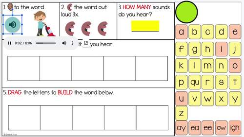 VOWEL TEAMS FLASH WORDS | Word Mapping for Google Classroom Science of ...
