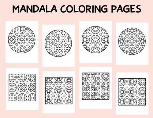 Spring Mandala Coloring Pages, Grade 1 Early Finishers Worksheets