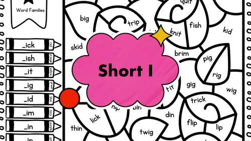 Heartfelt Phonics: Valentine’s Day Vowel 'i' Word Sort Coloring Worksheets