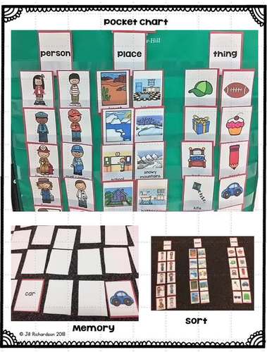 Noun Activities with Lesson Plans ESL Back to School Activities | TPT