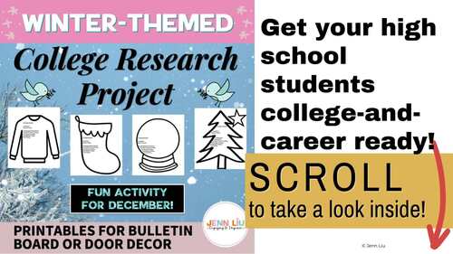 Winter Bulletin Board - Snow Globe, Sweater Template - College Research ...
