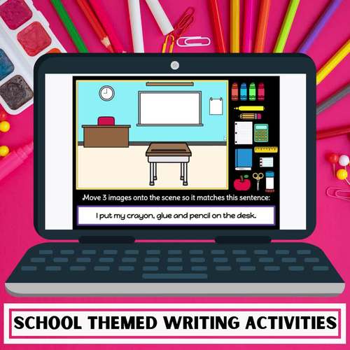 Descriptive Sentences Growing Bundle in Digital with Printable Template ...