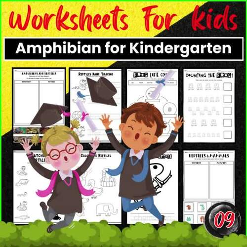 Amphibian Worksheets for Kindergarten by Lib Anatomy school | TPT