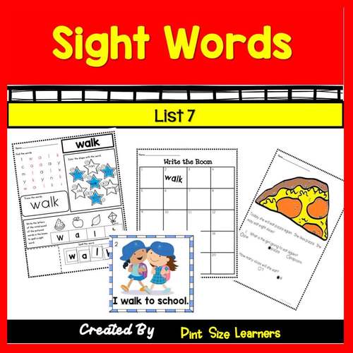 Sight Word Practice | Center Activity And Worksheets | List 7 | K - 1