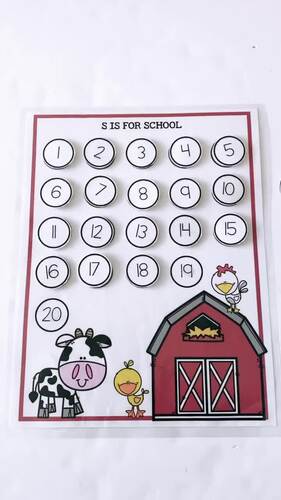 Farm Animal Letter & Number Matching Games {Preschool & Kindergarten}