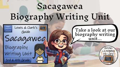 Sacagawea Biography Project & Writing Unit | 3rd Grade & 4th Grade