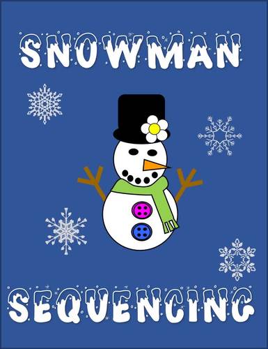 Snowman Sequencing by Cindy's Treasures | TPT