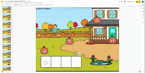 Thanksgiving Phonics Games Ending Blends | Fall Activities for Google ...
