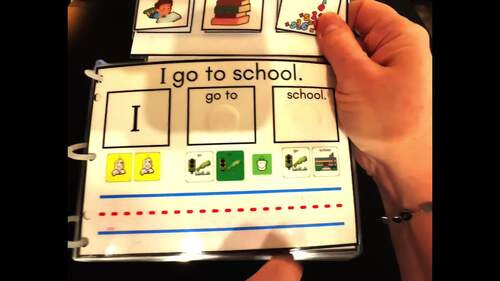 SCHOOL: Create Sentences by matching, AAC: Lamp WFL supports | TPT