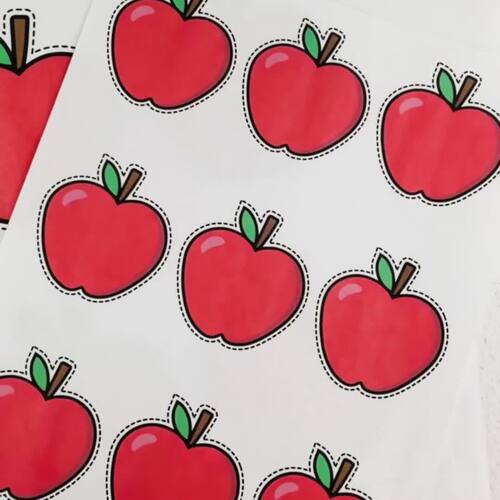 Apple Cut Out Activity Sheets | Printable Bulletin Board & Fall Crafts