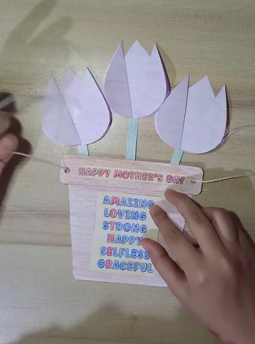 Mothers Day Craft Flower Pot Card Writing Activity Prompt Mum Mom Cut ...