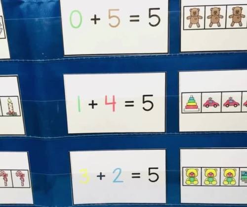 Sums of 5 - Ways to Make Five Spanish Christmas Kindergarten Math ...