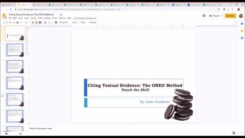 Citing Textual Evidence Lesson, Complete Teaching Unit by Julie Faulkner