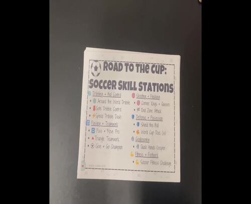 Road to the World Cup: 12 Soccer Skill Stations & Task Cards for ...