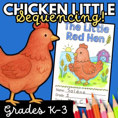 The Little Red Hen Sequencing | Reading Comprehension,Writing & Craft ...