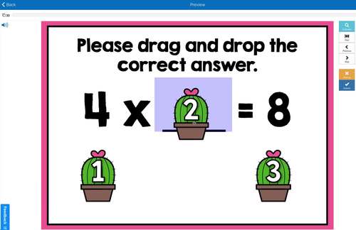 Multiplication Missing Factors x4 Fact Fluency Boom Cards by Sheila ...