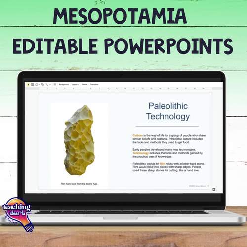 Early People, Agricultural Revolution, & Mesopotamia EDITABLE Presentations