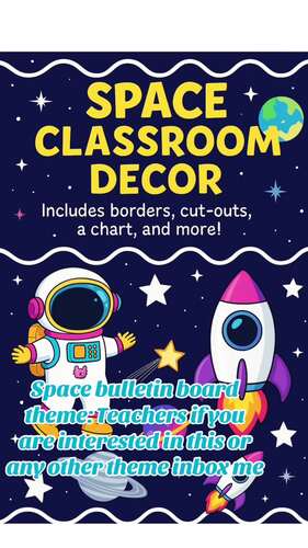 Astronaut Space Classroom Bundle – Behavior, Decor, and Fun Activities ...