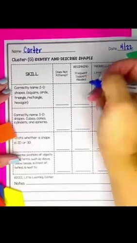 Kindergarten Math Rubrics Bundle | Assessments Data Collection | TPT