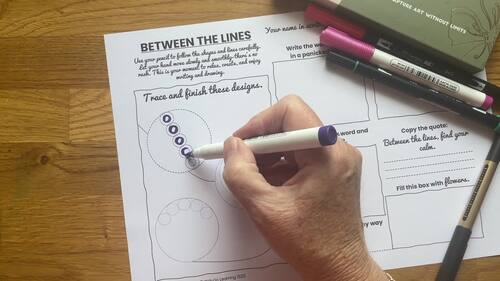 SEL Handwriting Practice Fine Motor Control Older Students Middle High ...