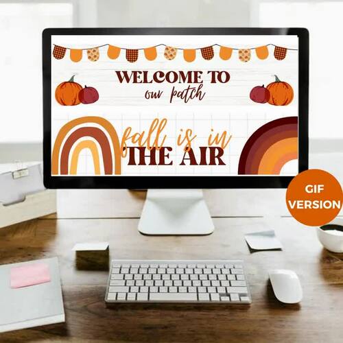 Fall Halloween Thanksgiving Google Classroom Headers Autumn Bundle