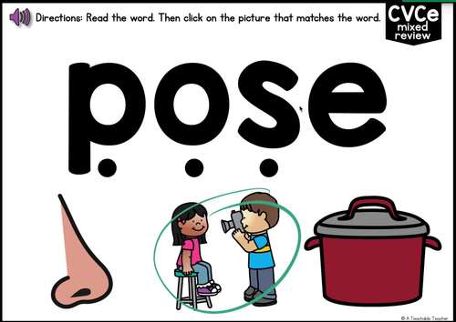 CVCe Boom Cards™️ | Read and Blend CVCe Words for Distance Learning