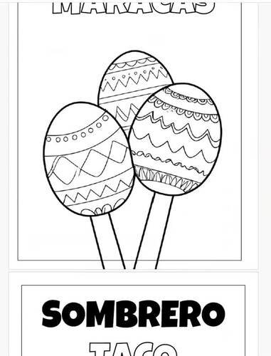 Cinco de Mayo Coloring Book I Printable I 20 Fun Designs I Coloring Sheets