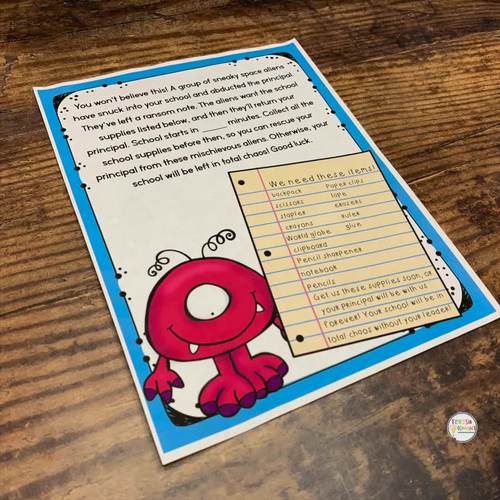 Back to School Activities Escape Room Getting to Know You First Day