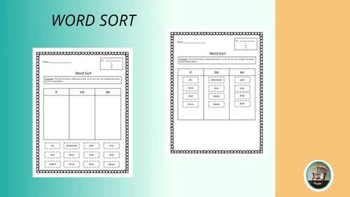 R influenced Vowels/Worksheets/Within Word Pattern Activities/ir,ire,ier