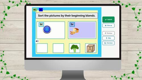 Beginning Blends Picture Sort (Boom Cards) by Living and Loving Primary
