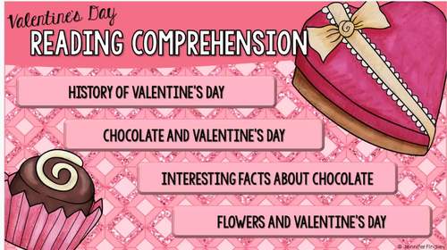 Valentine's Day Reading Comprehension | Digital Valentine's Day Activities