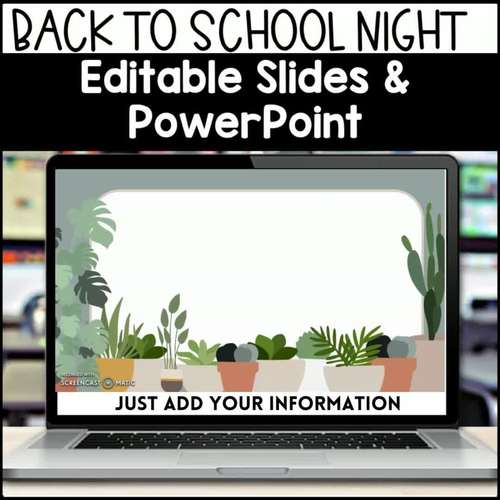 Digital Google Slides Templates House Plant Theme FS Deals by One Curly ...