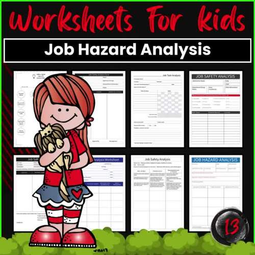 Job Hazard Analysis Template Workbook for students by Lib Anatomy school